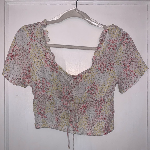 Sim & Sam | Tops | Nwt Sim And Sam Floral Crop Top | Poshmark